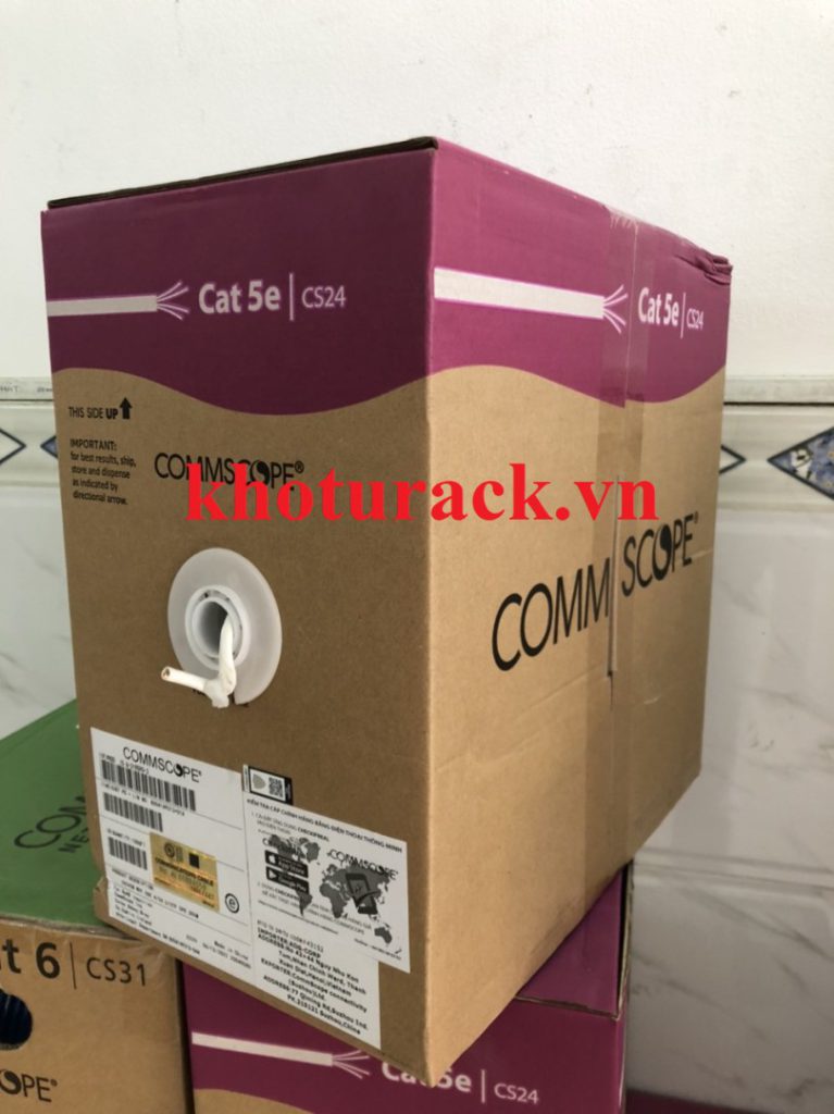 Cáp mạng COMMSCOPE Cat 5E U/UTP, thùng 305m / 6-219590-2, chính hãng ...