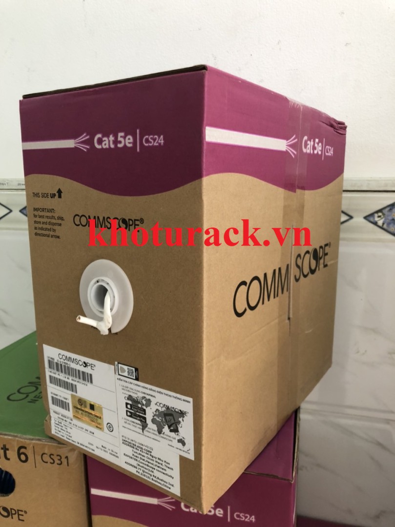 Cáp mạng COMMSCOPE Cat 5E U/UTP, thùng 305m / 6-219590-2, chính hãng ...